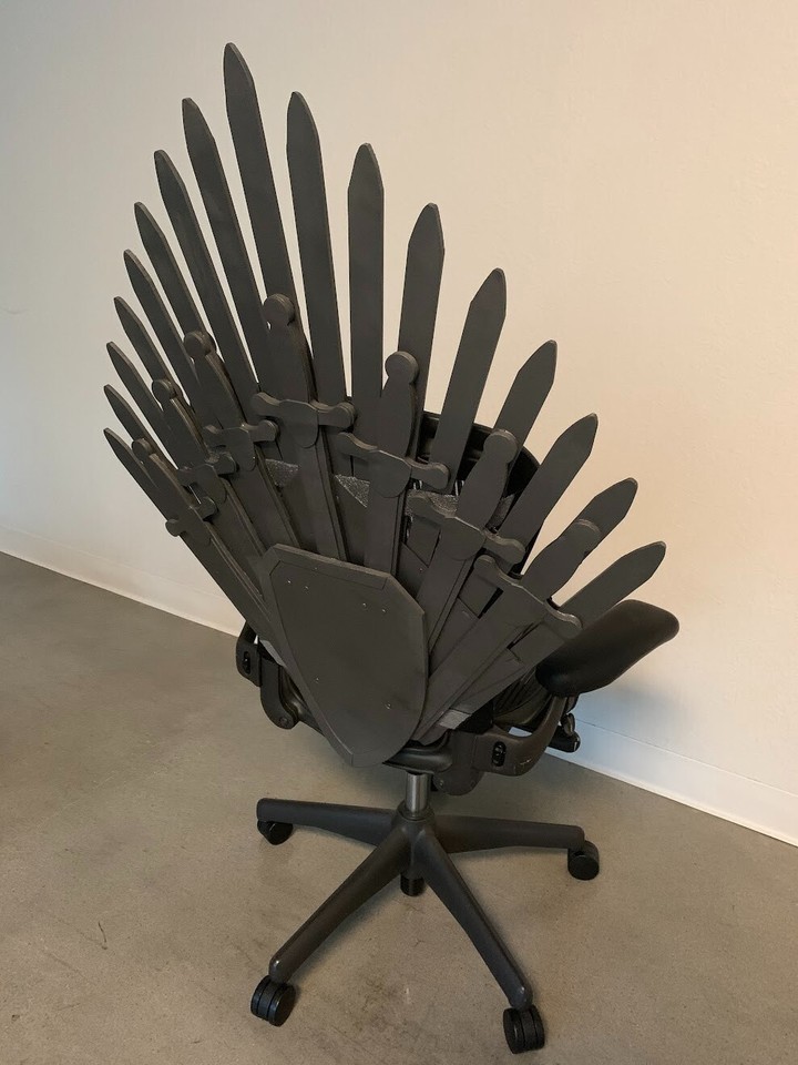 38" Game of Thrones Iron Throne Computer Chair Attachment Handmade | eBay