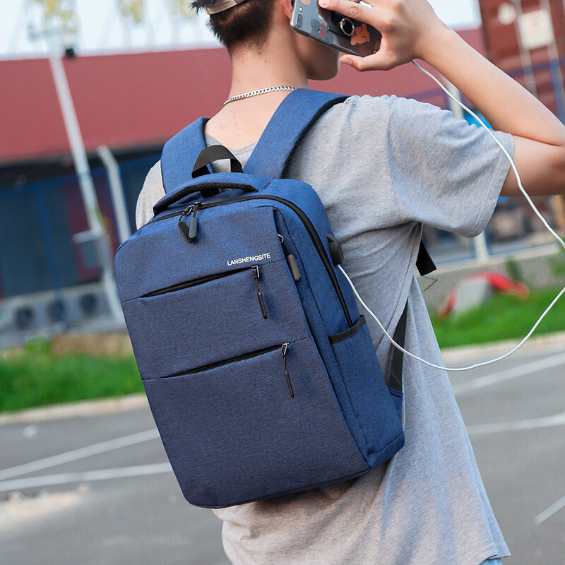 Trendy Travel Backpack Usb Charging Multiple Compartments Zipper ...