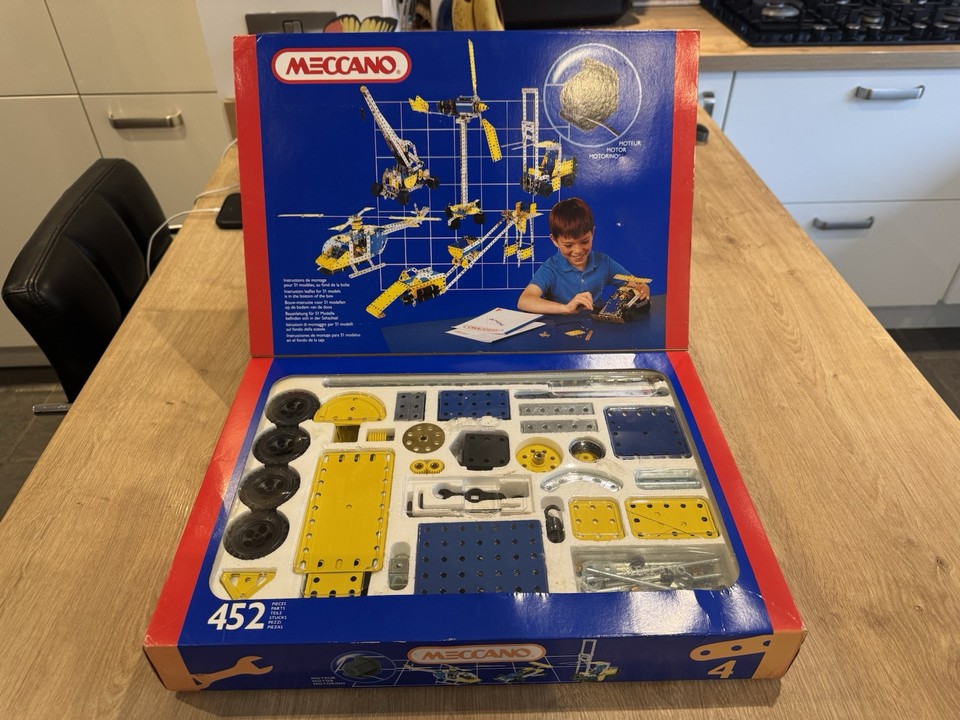 Meccano Metal Motor Set 4 Age 7+ Creative System complete with ...