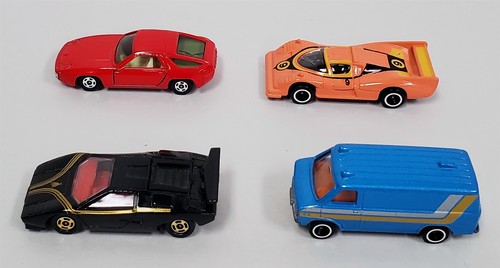 Z-262 VINTAGE LOT OF 4 TOMICA VEHICLES-SHIDEN 77 BMW, PORSCHE 928 ...