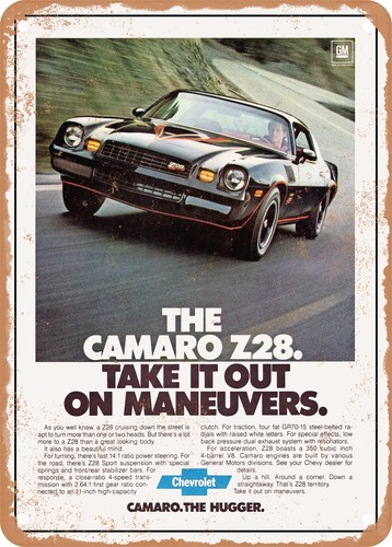 METAL SIGN - 1978 Chevy Camaro Z28 Vintage Ad | eBay