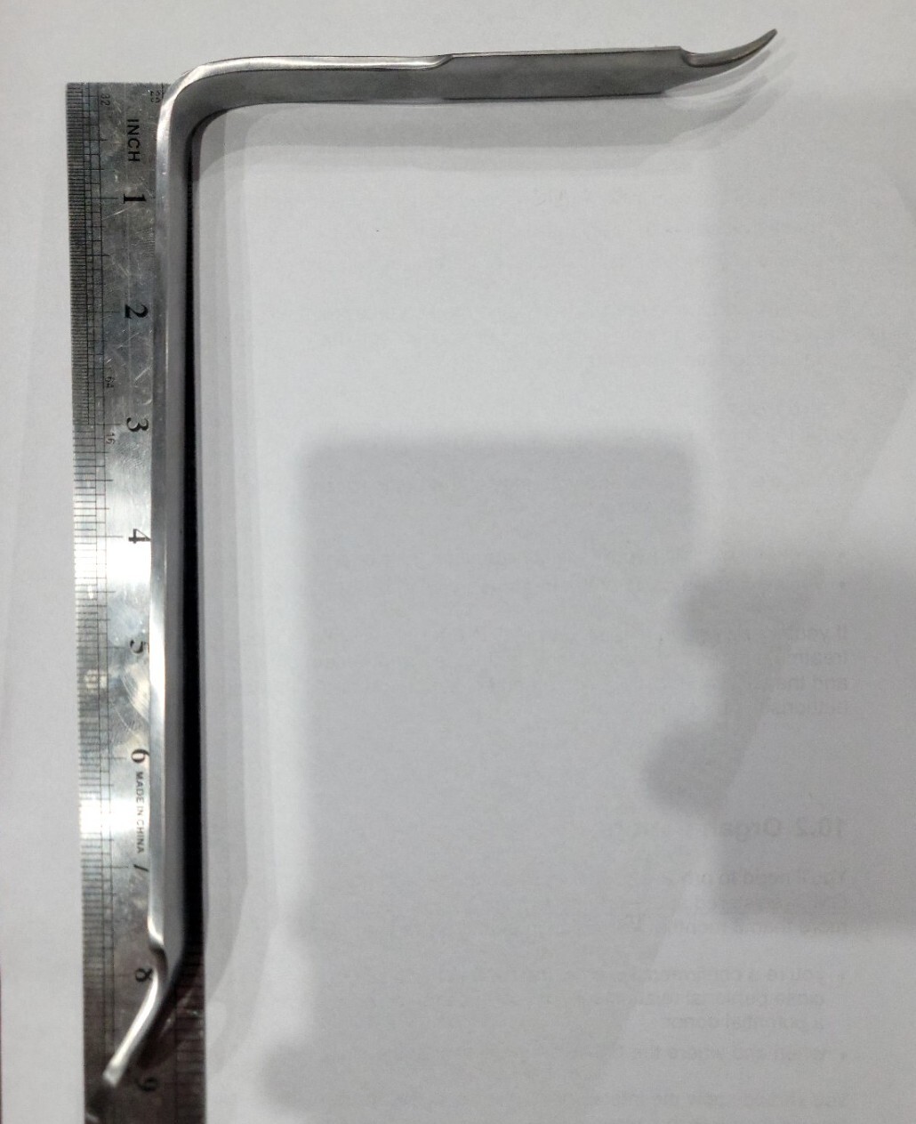 Short Tipped Narrow Bent Hohmann Knee Retractor With Extra Long Handle ...