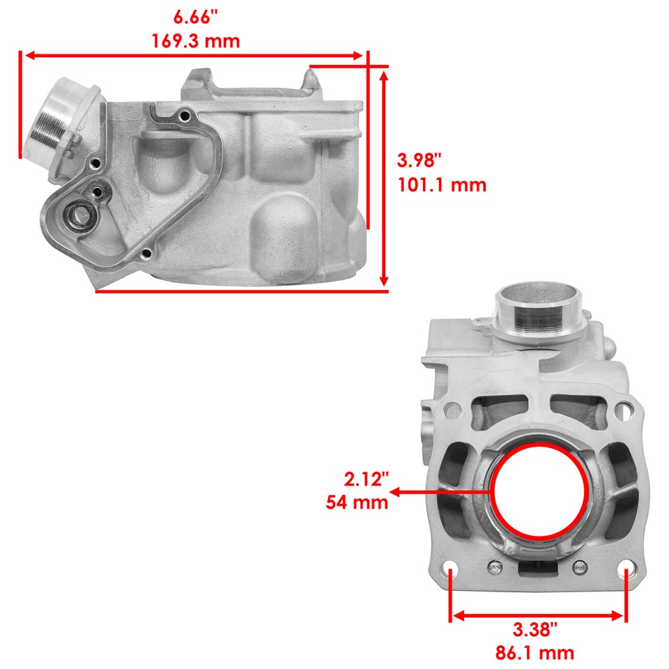 Cylinder & Piston Kit For Yamaha YZ125 2005-2022 1C3-11631-03-D0 1C3 ...