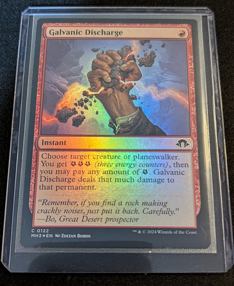 MTG - Galvanic Discharge FOIL - Modern Horizons 3 - Pack Fresh!! | eBay UK
