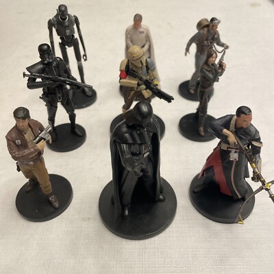 Star Wars Rogue One 3.5” Lot Of 9 Disney Store Exclusive Cake Topper ...