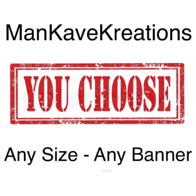 3 Sizes - ANY Single Decal Banners in my Shop. SAMPLE PRODUCT YOU PICK ...
