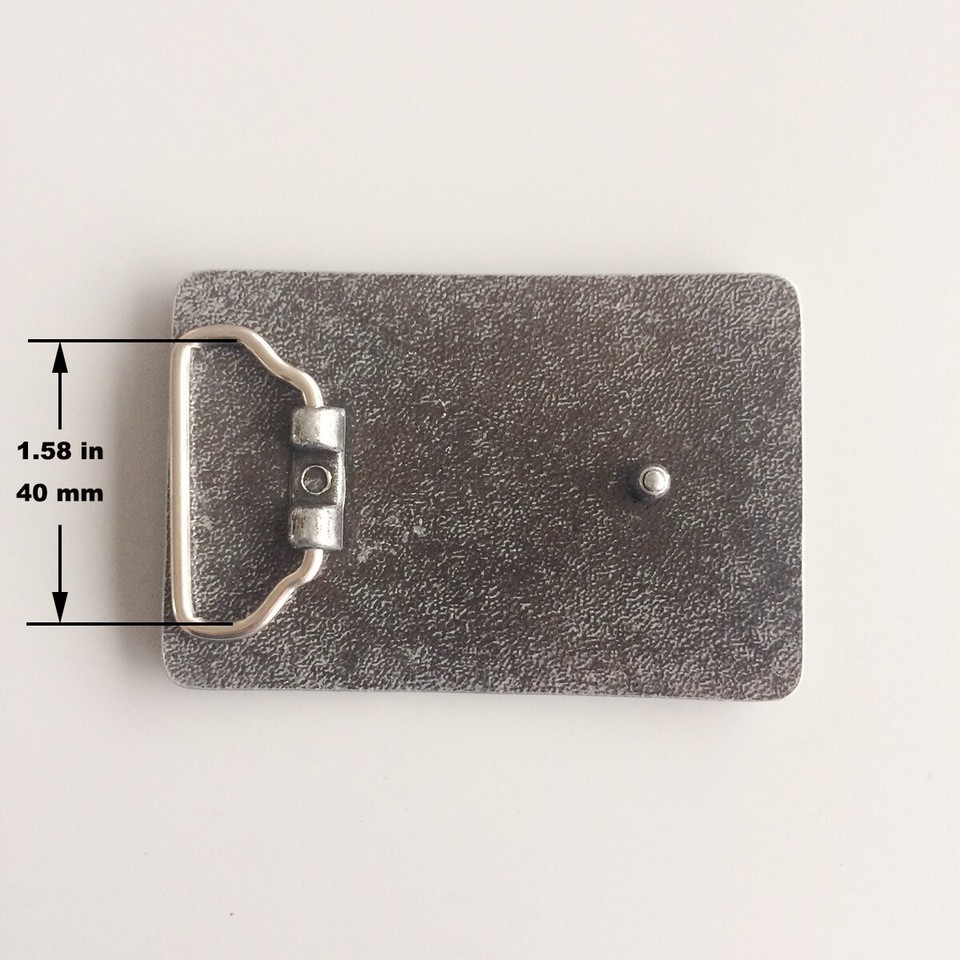 Antique Brushed Silver Rectangle Blank Belt Buckle for Engraving also ...