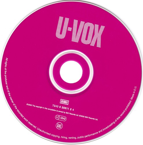 ULTRAVOX U-VOX CD UK EMI Gold 724352561124 + 5 Bonus Tracks Midge Ure ...
