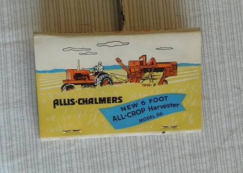 Allis-Chalmers Farm Equipment Matchbook, Fort Collins, CO., Full ...