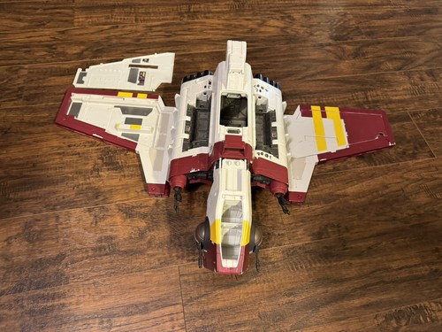 Hasbro Star Wars Clone Wars 2010 Republic Attack Shuttle Ship Works ...