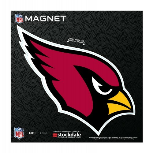 ARIZONA CARDINALS 6"X6" DIE-CUT MAGNET FOR INDOOR OR OUTDOOR USE HIGH ...