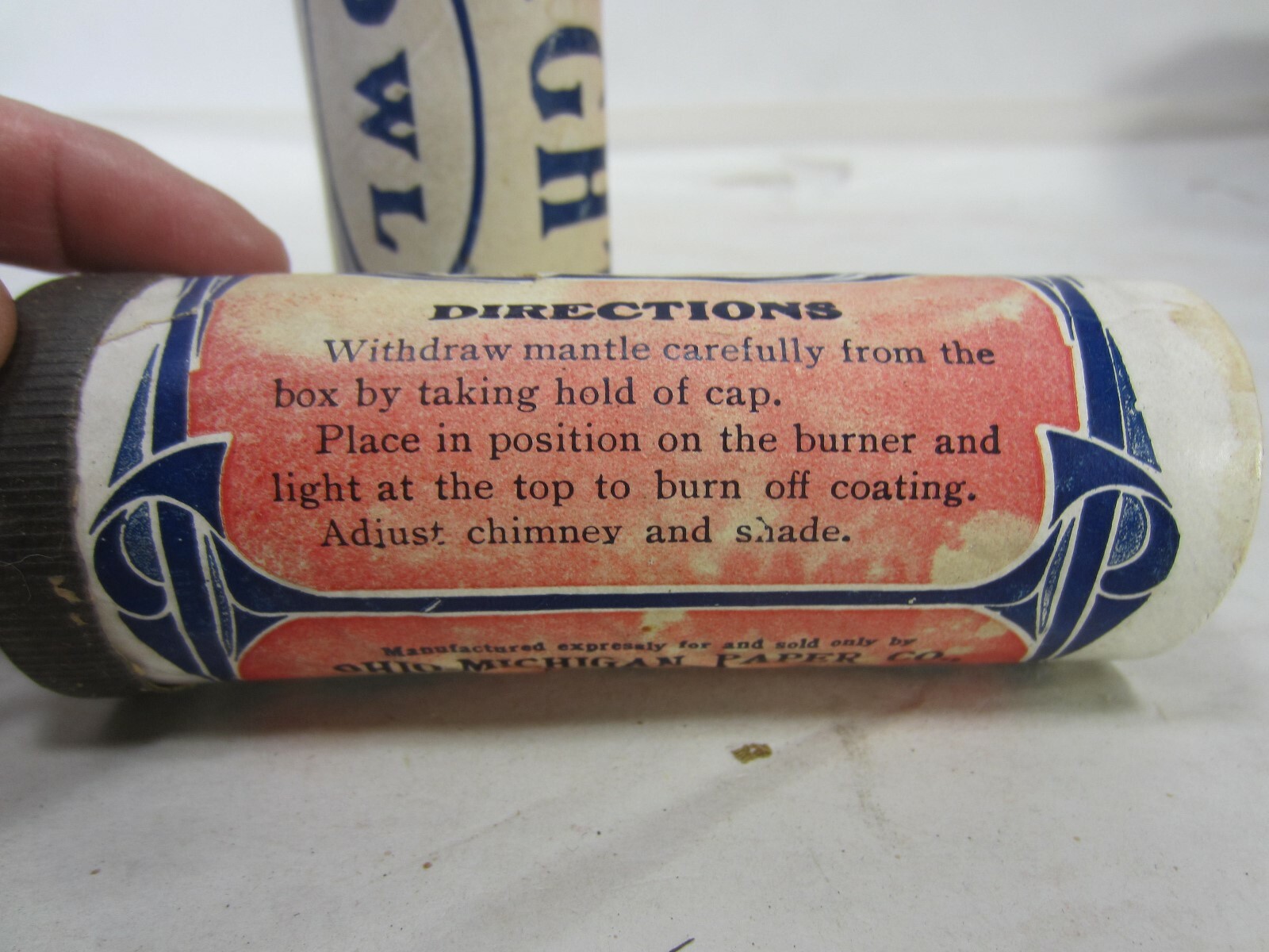 2 Vintage Ohio Michigan Paper Co. Night Owl Lamp Mantles | eBay