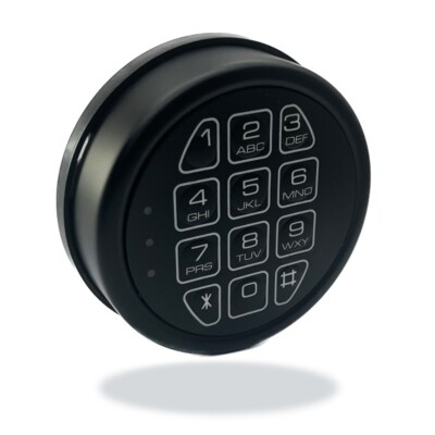 Black Electronic Safe Lock Replacement Keypad with Solenoid Lock & 2 ...
