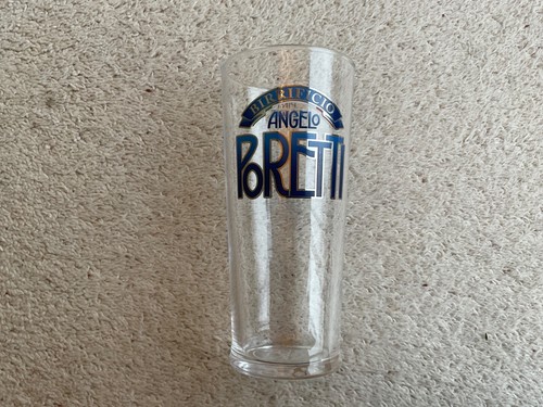 A One Pint Angelo Poretti Lager Glass from Italy, No Chips or Scratches ...