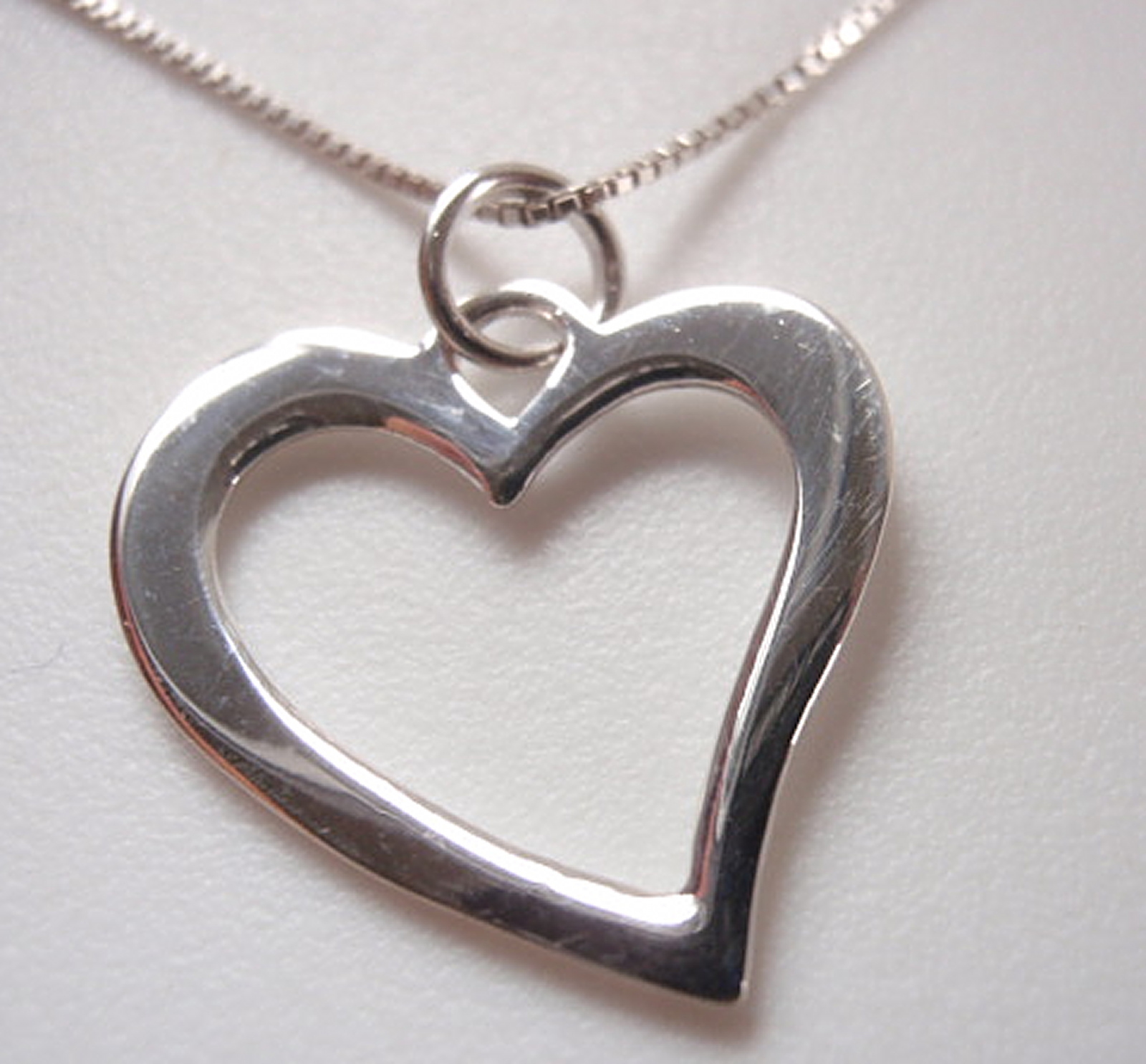 Small Curved Heart Pendant 925 Sterling Silver Corona Sun Jewelry | eBay