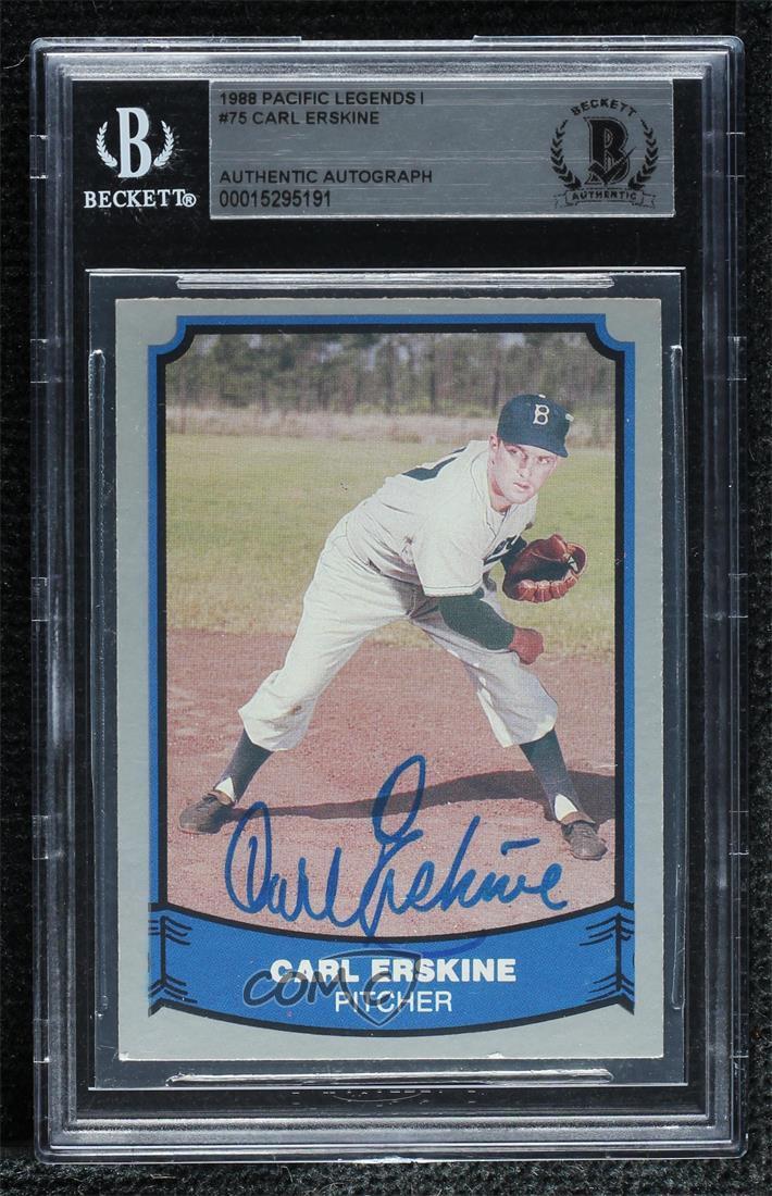 Carl Erskine Autographed Memorabilia | Signed Photo, Jersey ...