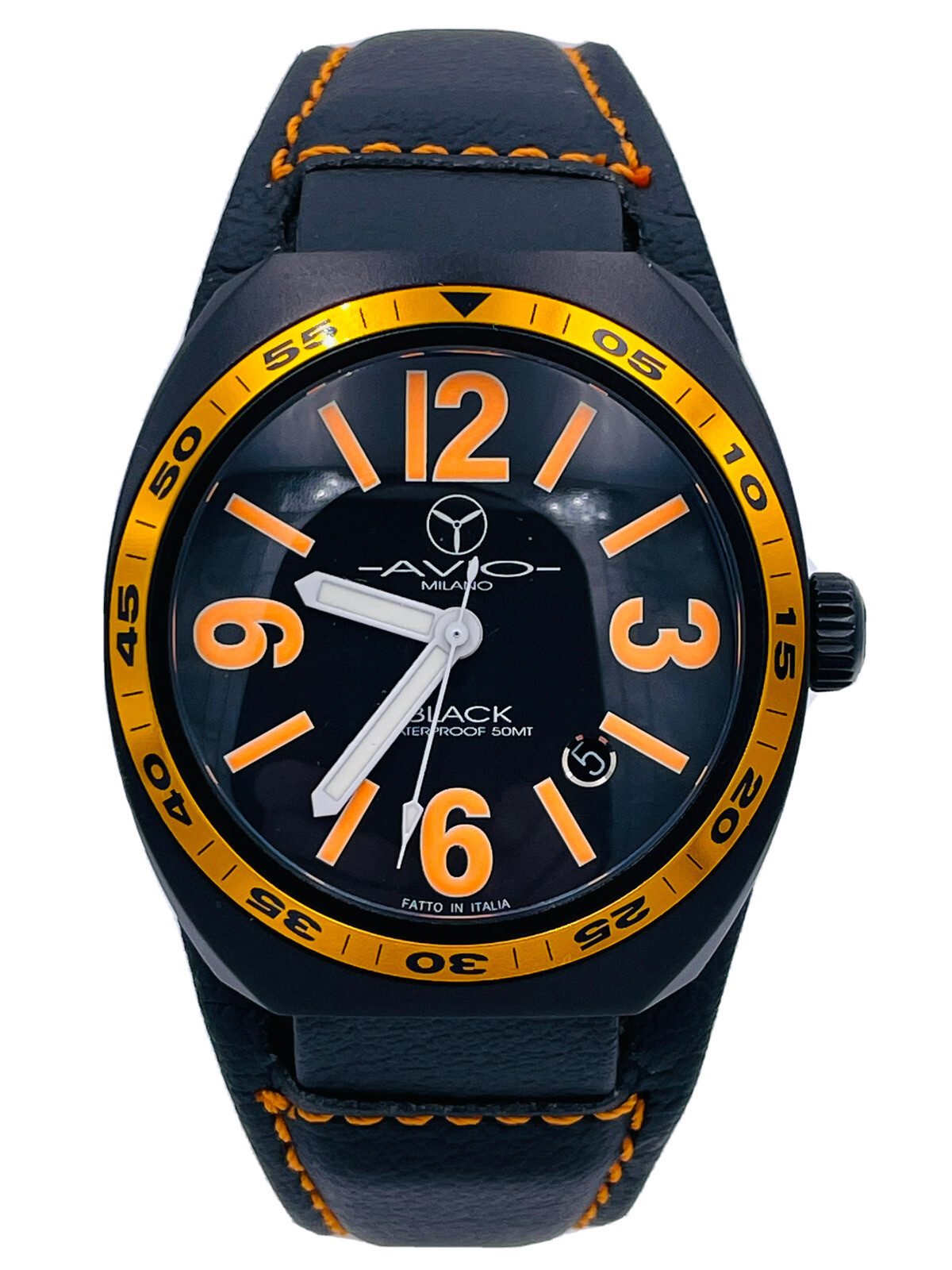 Avio Milano Aluminum Watch Made in Italy 6348KO/312 40mm Very ...