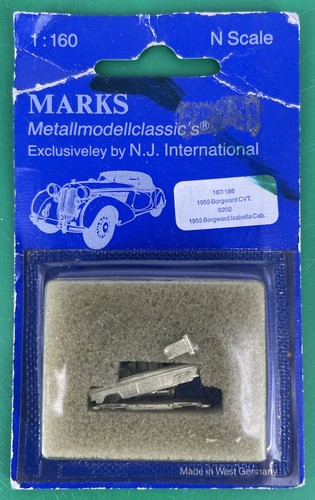 Marks Metal Model Classic's 1:160/Scale N 187/186 1955 Borgward CVT ...