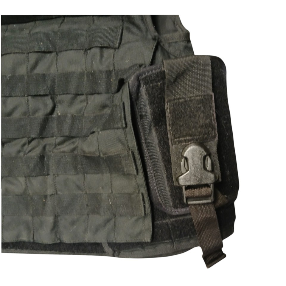 Mehler Molle Body Armour Vest Cover Stab Black Police Security Airsoft ...