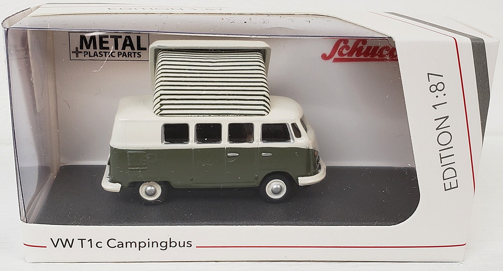 Schuco/Marklin NEW HO 1/87 Volkswagen VW T1c Camper Bus in Green W ...