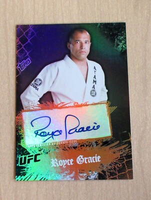 2010 Topps UFC Main Event BRONZE autograph auto Royce Gracie 42/50 | eBay