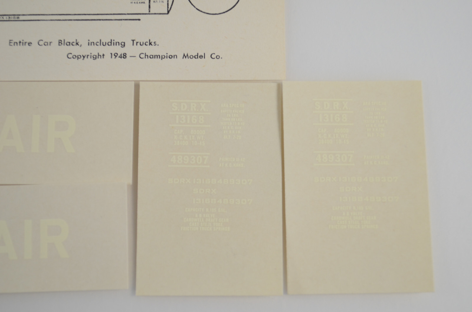 Champ HO Sinclair Oil Tank Car Decal Set - HT-181 | eBay