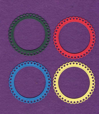 FANCY CIRCLE # 3 die cuts scrapbook cards Q | eBay