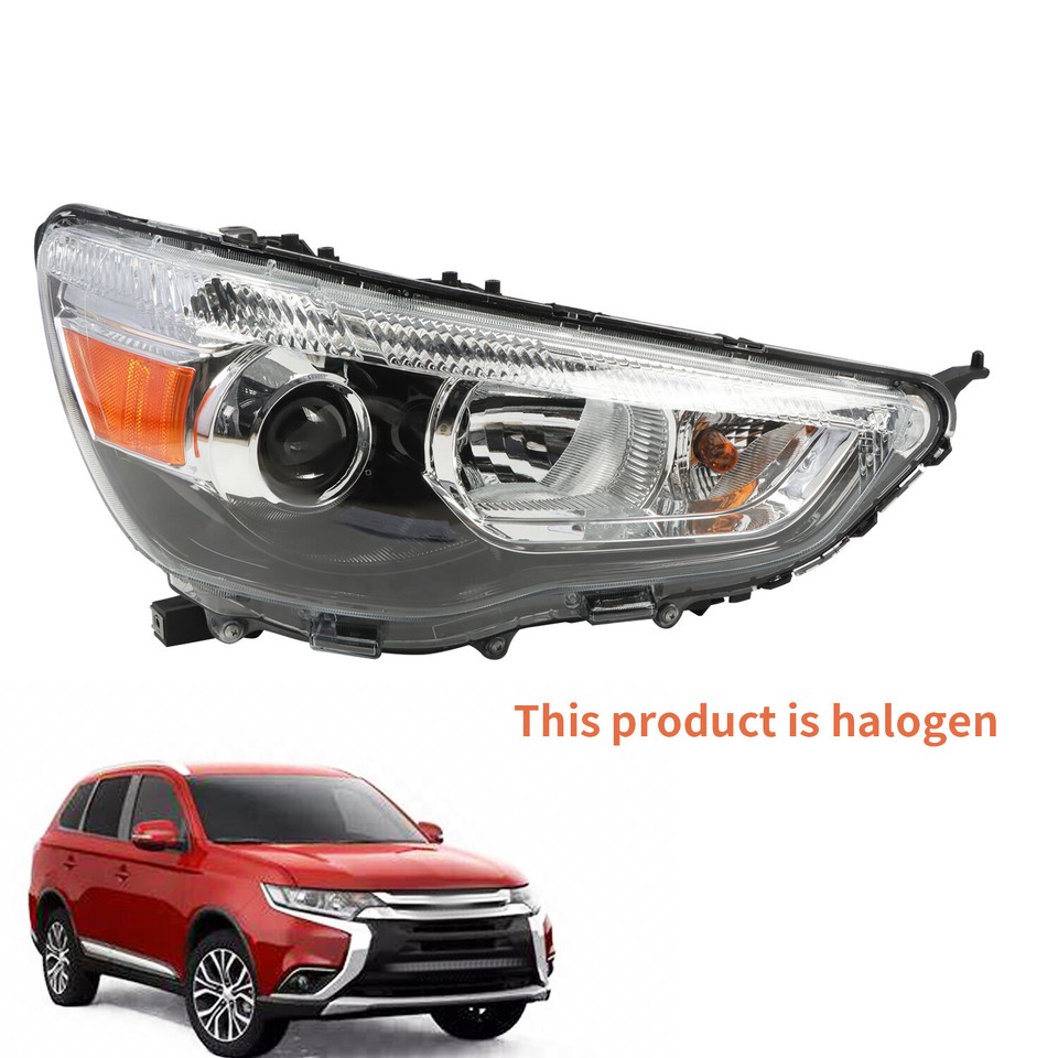 Passenger Halogen Headlight Right Lamp For Mitsubishi Outlander Sport ...