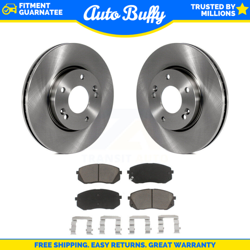 [Front] Disc Brake Rotors And Ceramic Pads Kit For 2007-2009 Kia Rondo ...