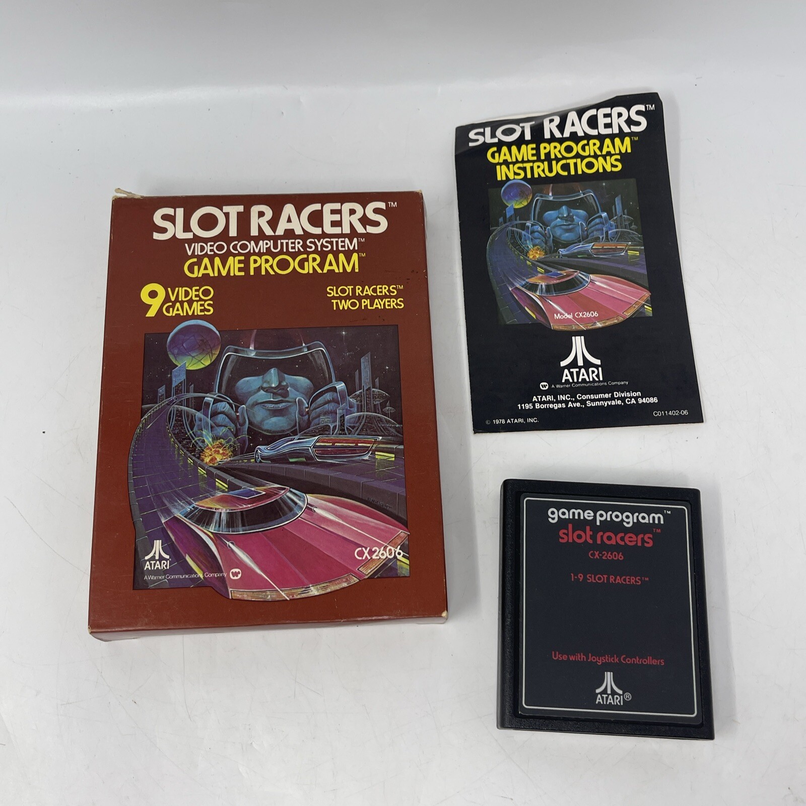 Slot Racers (Atari 2600, 1978) Complete CIB W/Manual CX 2606 CX2606 | eBay