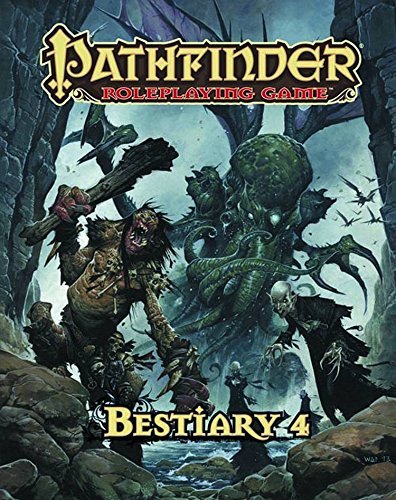Pathfinder Bestiary 4 1st Printing RPG D&D Includes stats for Cthulhu ...