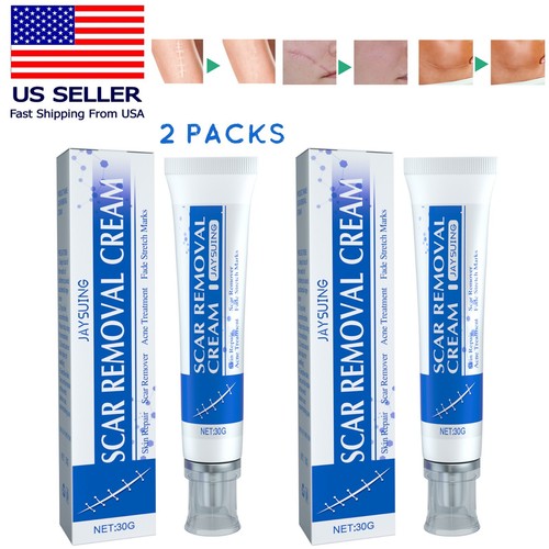 2 Packs Scar Removal Cream Skin Repair Acne Treatment Fade Stretch ...