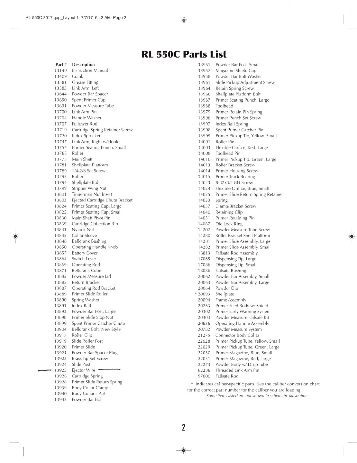 Dillon RL550 Primer Operating Rod #13869 | eBay