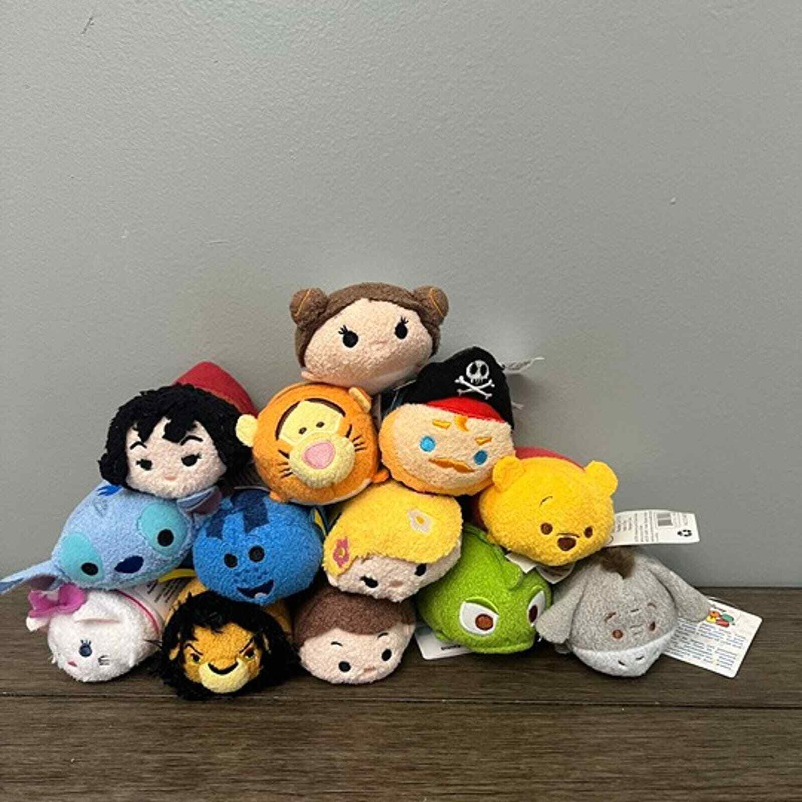 Disney Tsum Tsum Lot of 14 Fuzzy Tsum Tums | eBay