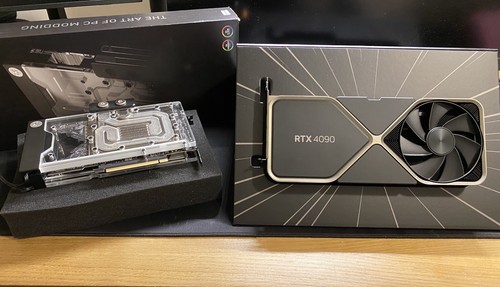 NVIDIA RTX 4090 Founders Edition (FE) + WaterBlock EK TX 4090 with ...