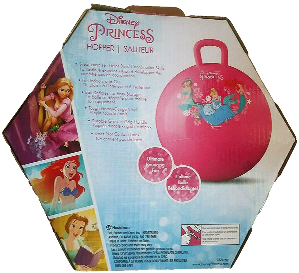 Disney Princess 15" HOPPER BALL - Pink - Jasmine Cinderella Ariel ...