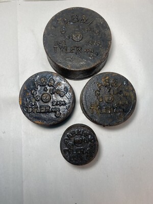 AB&I Tyler Cast Iron Pipe Cap Lot Of 4 Plumbing Waste (2486/2484/15) 2 ...