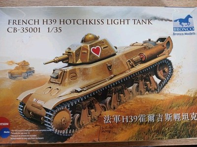 BRONCO 1/35 "READ" French H39 Hotchkiss Light Tank #CB 35001 | eBay