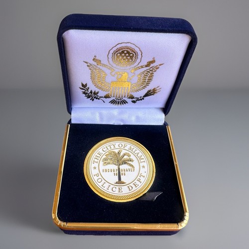 MIAMI - Florida Police Department PD Officer Challenge Coin With ...