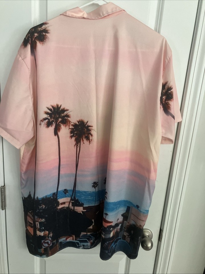 Mislook Men's “Cocktail time" Shirt Size 2xL Button Down California ...