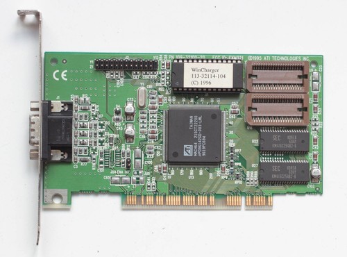 PCI video card - ATI MACH64 - 1996 - TESTED -NO TARIFF | eBay