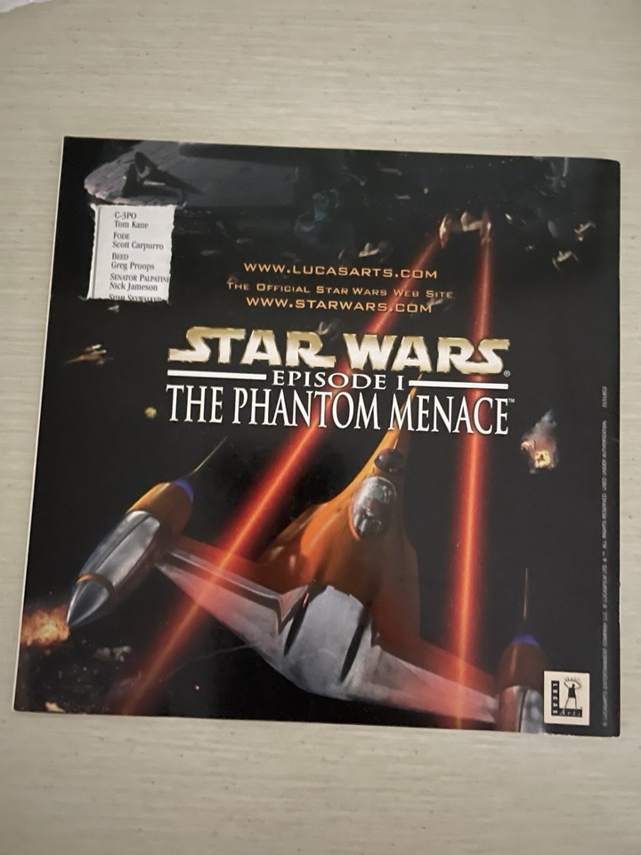 Star Wars The Phantom Menace PC Instruction Manual ONLY | eBay