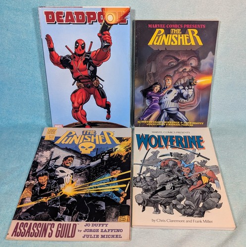 Marvel 4 TPB Lot - Deadpool, Punisher, Punisher Assassin's Guild ...