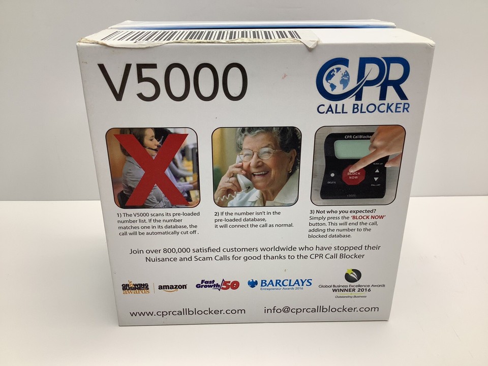 New CPR Phone Call Blocker V5000 All in One Landline Call Blocker Stop ...