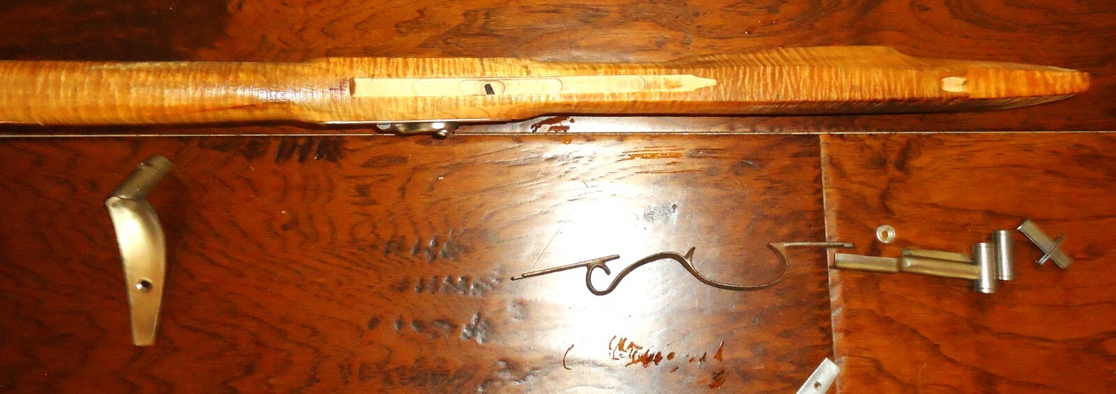 Hawken Rifle Half Stock, Percussion Lock, Very Curly Maple CM4 ...