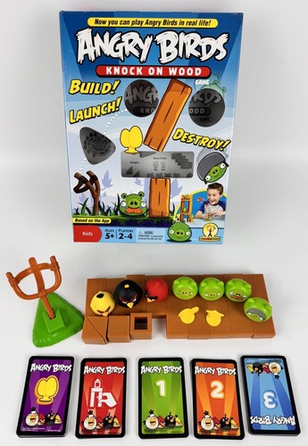 Mattel Angry Birds KNOCK ON WOOD Game - Missing one Block | eBay