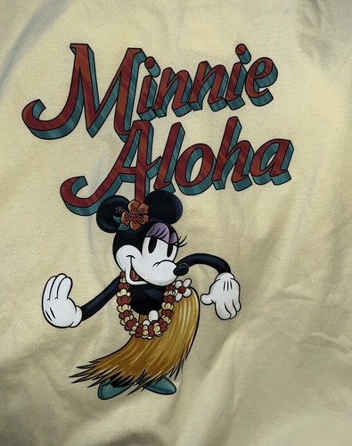 Minnie Mouse Hula T-shirt Women’s Size XL 100% Cotton Uniqlo Disney ...