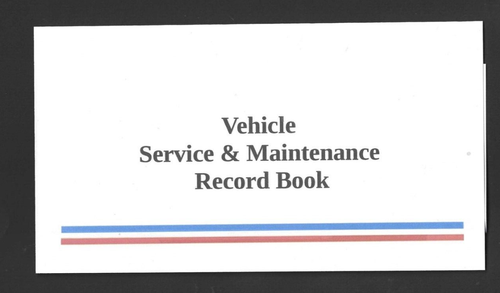 CAR SERVICE & MAINTENANCE RECORD BOOK lot C1 | eBay