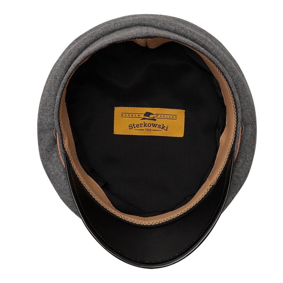 Sterkowski DANUBE MOD 1 Wool Fiddler Cap Peaked Vintage Elegant Mens ...