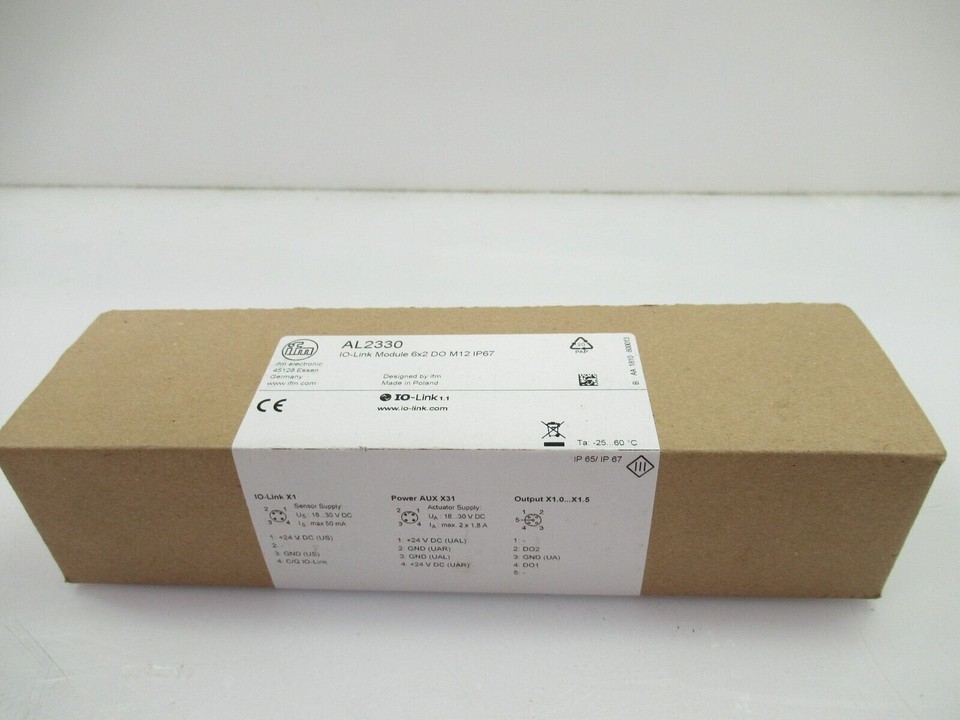 IFM AL2330 IO-Link CompactLine Module 6x2 DO M12 IP67 [NEW IN BOX] | eBay